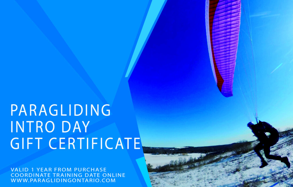 Paragliding Intro Day (4 hours) • Paragliding Ontario Flight School Shop Service Center